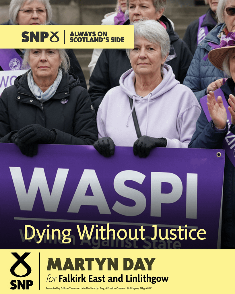Over 4,000 WASPI Women in Scotland Dying Without Justice