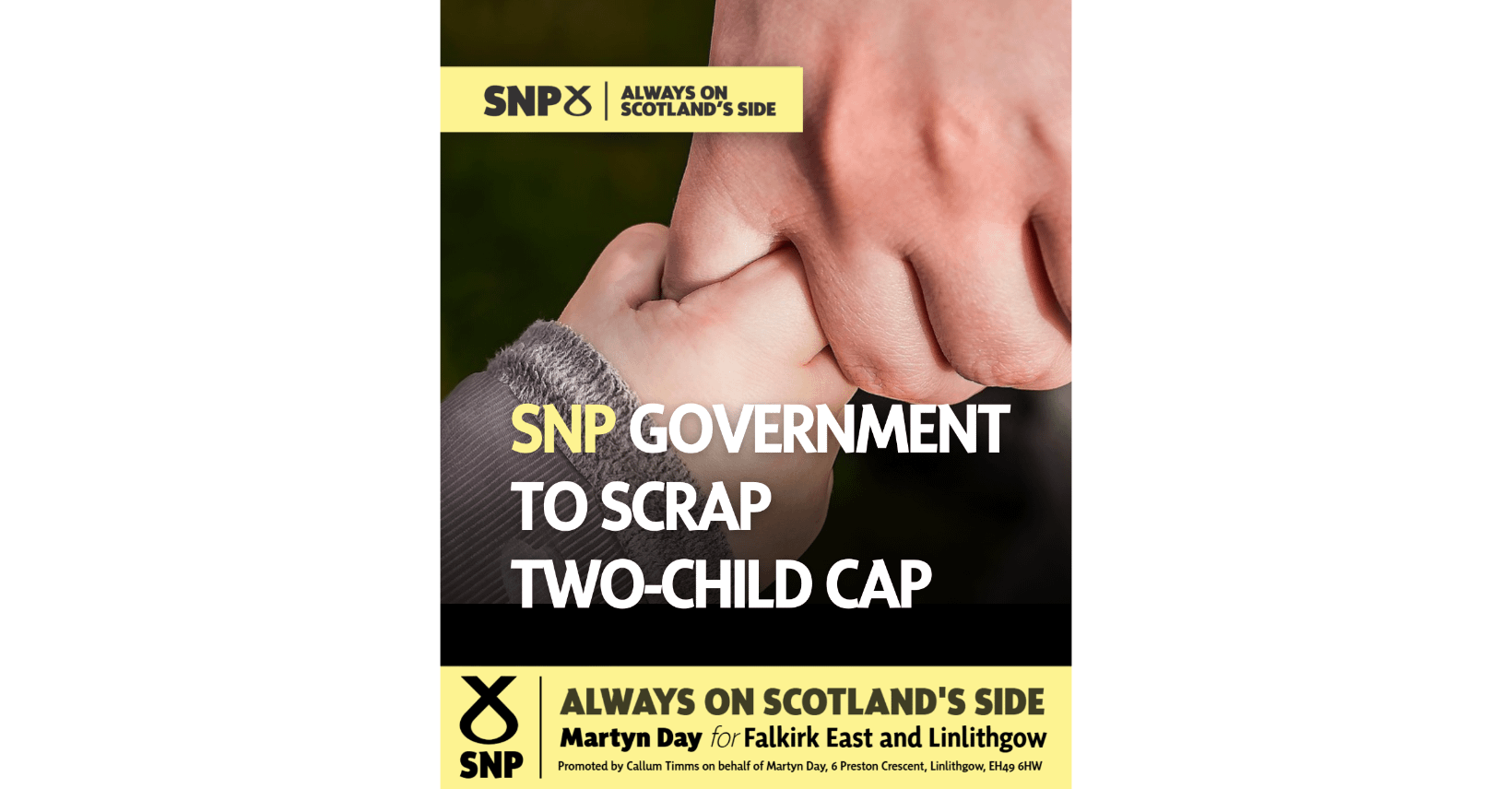 SNP Scrap Two Child Cap
