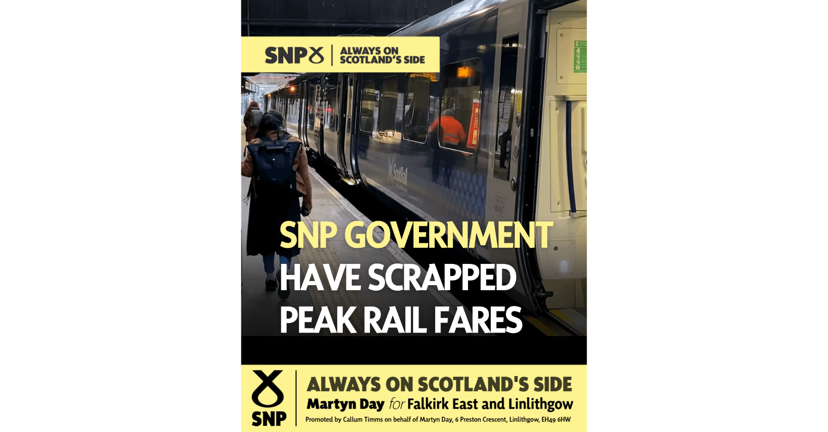 Peak Rail Fares Scrapped